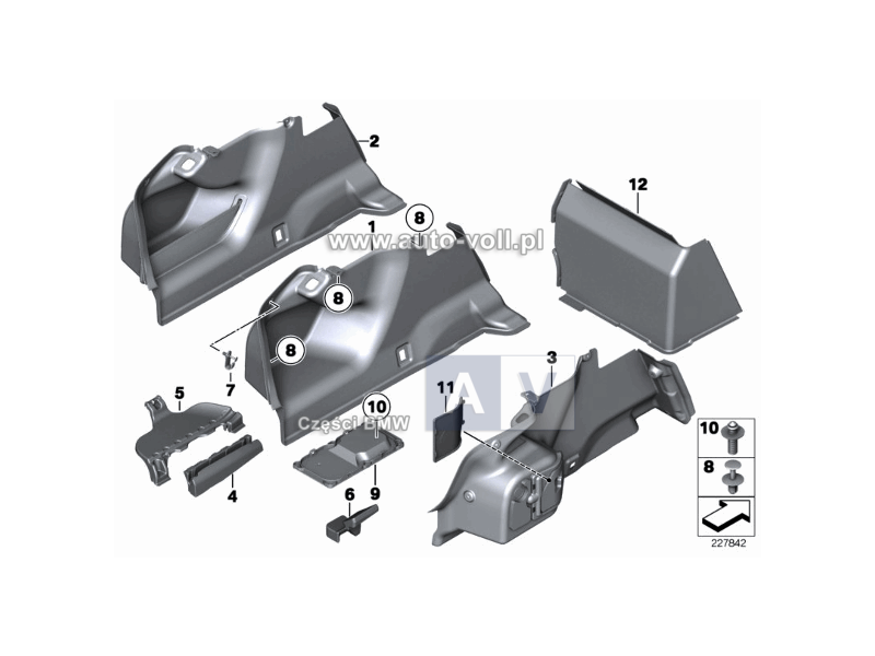 51717204302 Pokrywa prawa - 51717204302 - Części oryginalne BMW Łódź ...
