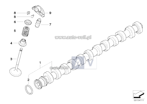11337559797 Dźwigienka zaworowa BMW E60 E63 X5 X3 X1 E90 F01 F10 F20 ...