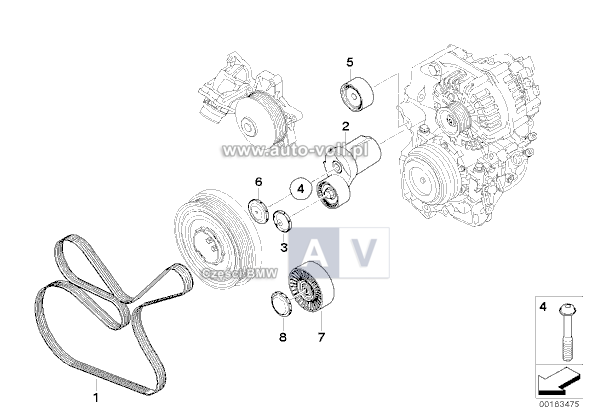 11287800562 Rolka - 11287800562 - Części oryginalne BMW Łódź | Sklep ...