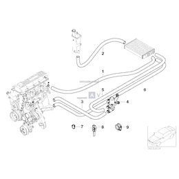 64218377782 Przewód ukł. chłodzenia BMW E46 316i 318i M43 - 64218377782 ...