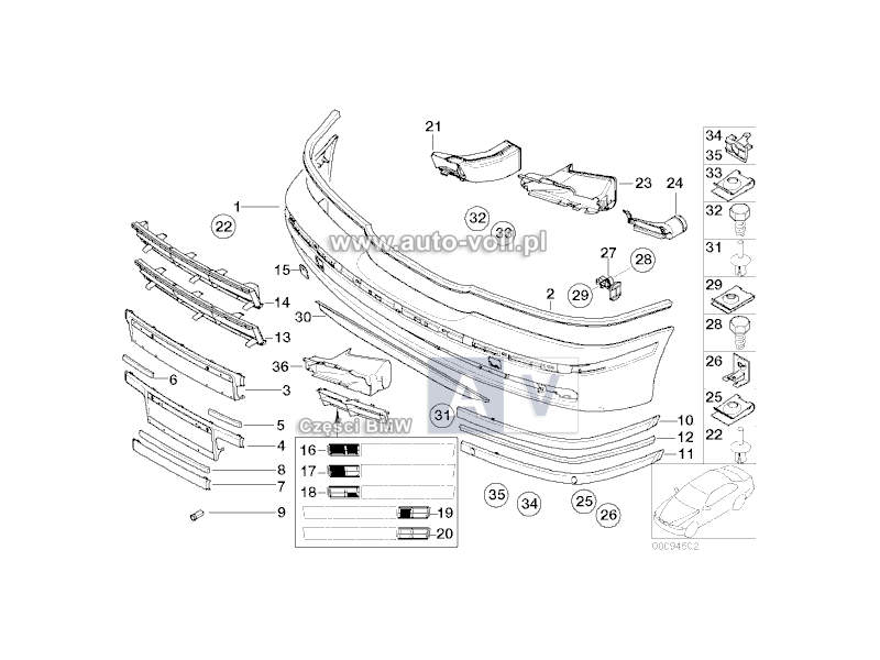 51118235640 Kratka prawa - 51118235640 - Części oryginalne BMW Łódź ...