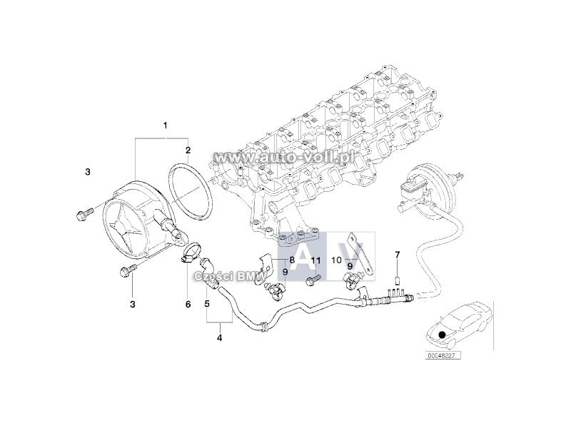 11667786546 Przewód podciśnieniowy - 11667786546 - Części oryginalne ...