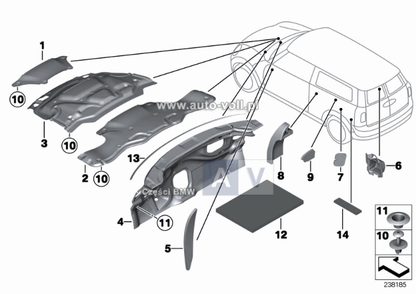 51487235271 Izol. dźwięk. ściany bocznej tyl. lew. - 51487235271 ...