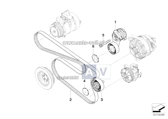 11287628650 Pasek wieloklinowy - 11287628650 - Części oryginalne BMW ...
