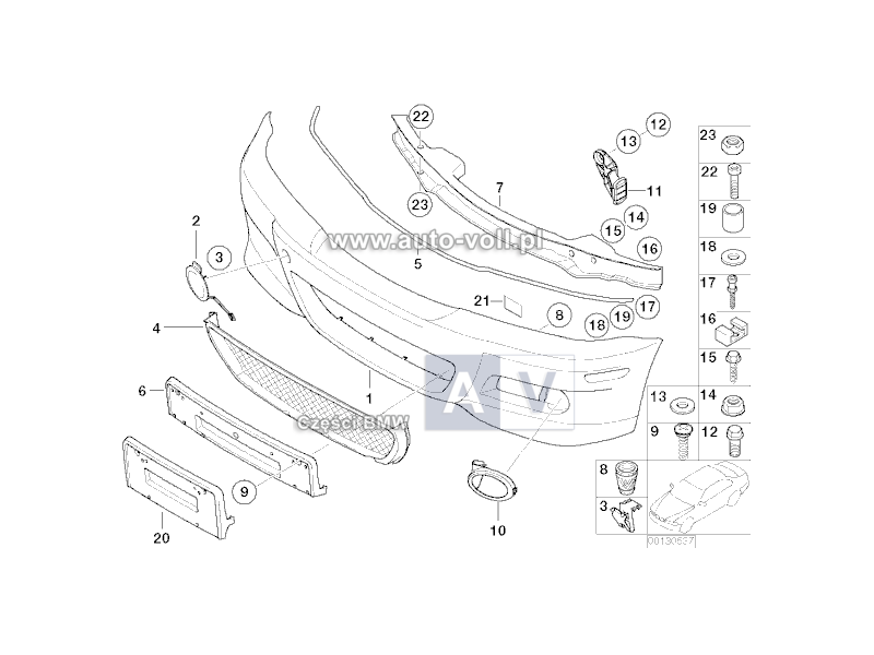 51117894990 Zderzak przedni gruntowany - 51117894990 - Części ...