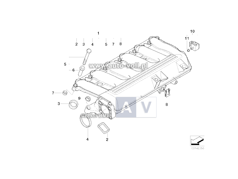 11612246948 Elementy mocujące - 11612246948 - Części oryginalne BMW ...