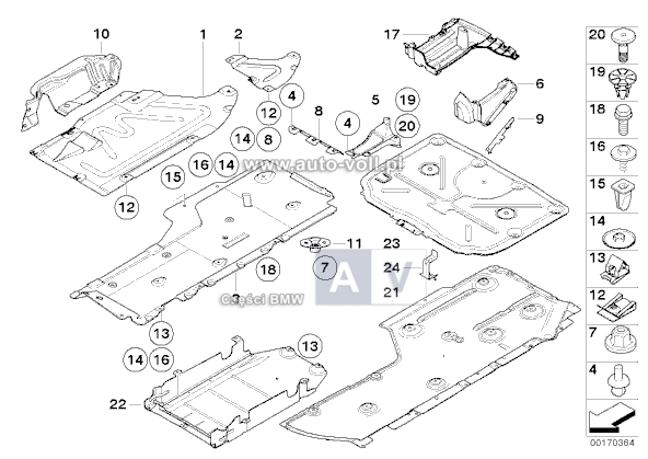 51757065910 Osłona podwozia prawa - 51757065910 - Części oryginalne BMW ...