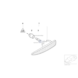 63137164755 Lampa kierunkowskazu dodatkowa, lewa - 63137164755 - Części ...