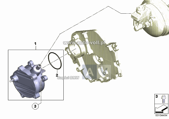 11667635657 Pompa podciśnieniowa VACUM BMW E53 E60 E61 E65 E70 X5 650i ...