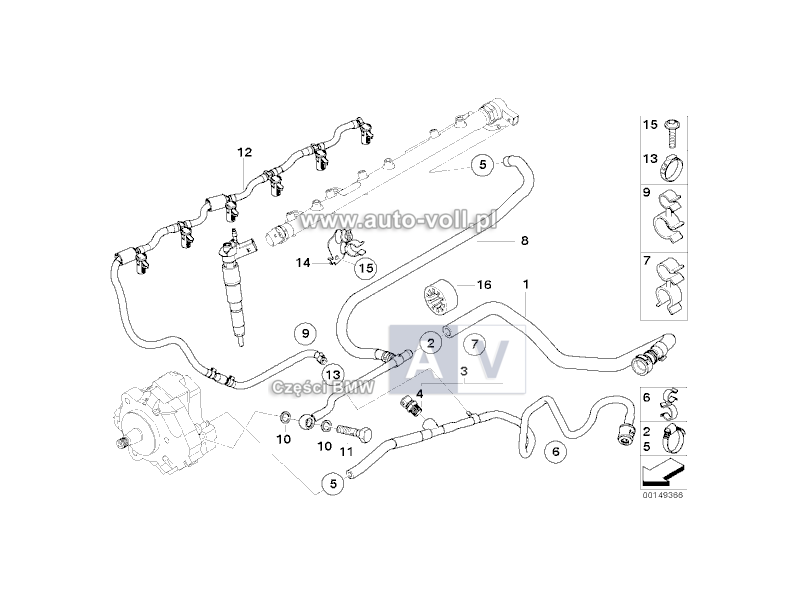 13537801646 Przewód dopływowy paliwa - 13537801646 - Części oryginalne ...