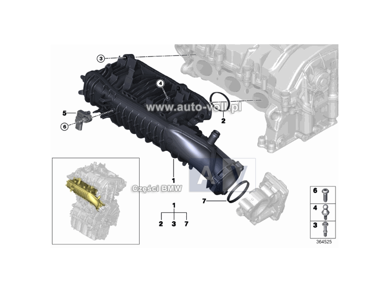 13628637898 Czujnik T-MAP BMW F20 F21 F30 F31 F39 F45 MINI F55 ...