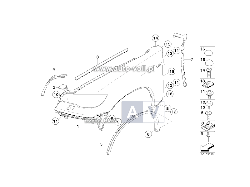 51237148341 Uszczelka pokrywy silnika, boczna - 51237148341 - Części ...
