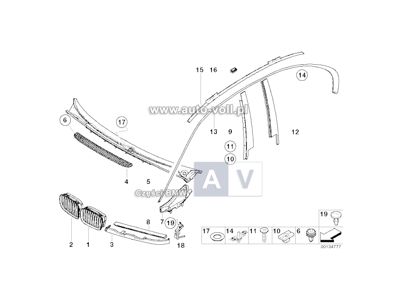 51138208499 Listwa rynny dachowej lewa - 51138208499 - Części ...