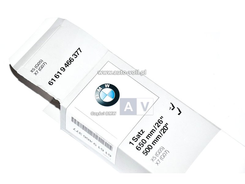 61619466377 Wycieraczki przód BMW G05 G07 X5 X7 30dX 40iX 50iX ...