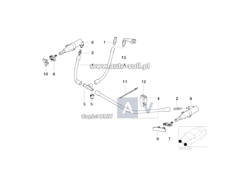 61677066844 Osłona spryskiwacza, prawa gruntowana - 61677066844 ...