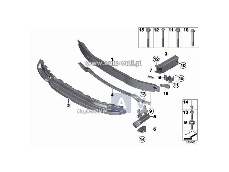 51647245795 Mocowanie belki BMW F20 F21 F22 F30 F31 F32 F34 F36 ...