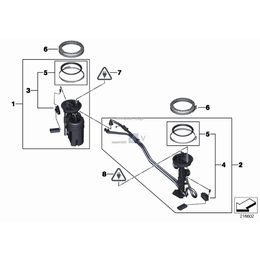 16117195470 Zespół pompujący z czujn. poz., lewy - 16117195470 - Części ...